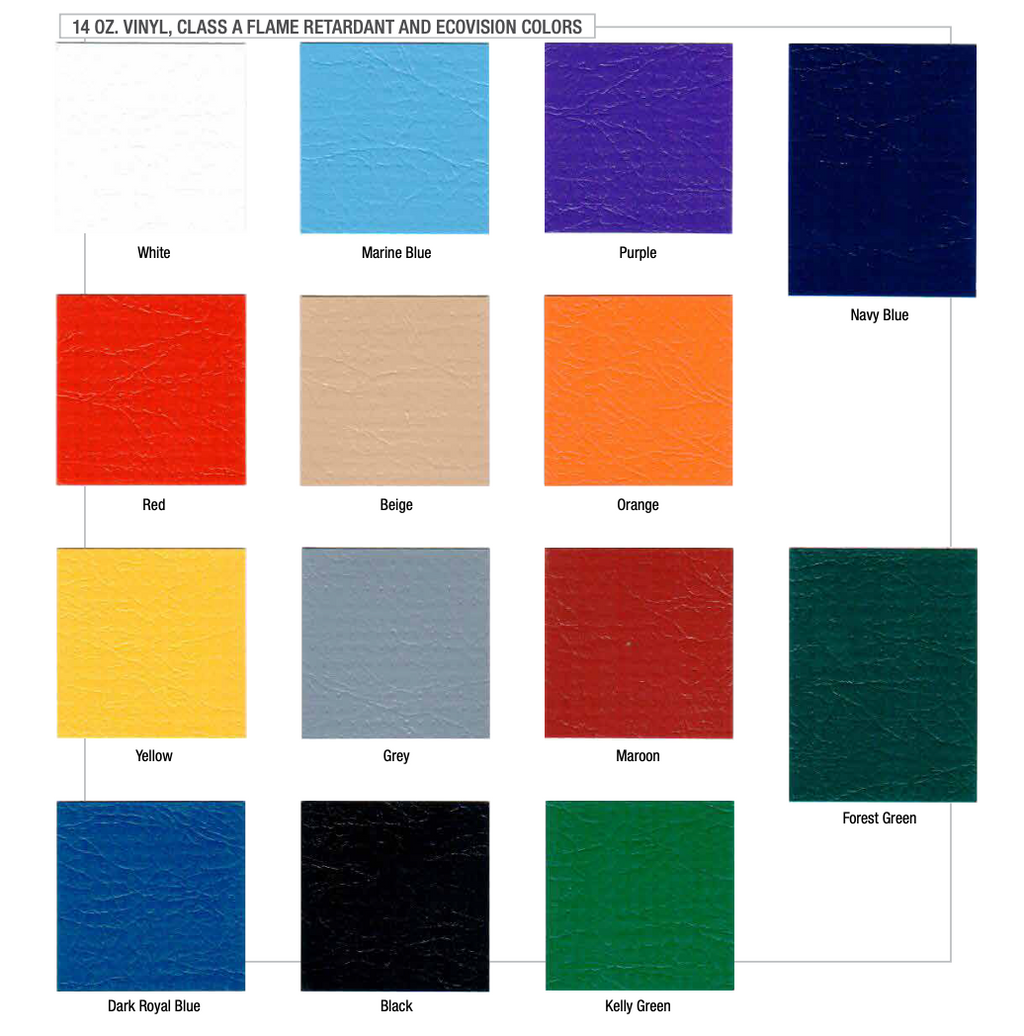 (5044XX) 2 ft. x 6 ft. - GreenGuard Flat Pad, 2 in. Foam, 14 oz. Vinyl ...