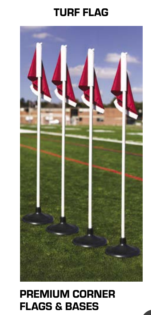 (#RBF‐4) Corner Flags ‐ Premium ‐ with Rubber Base (Set of 4) – SportBiz